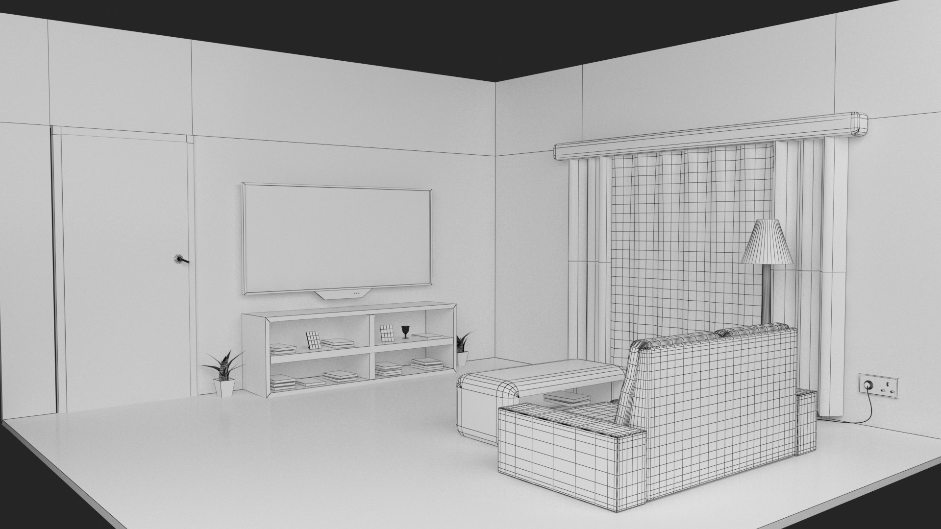 3D Isometric room low poly - TurboSquid 1850842