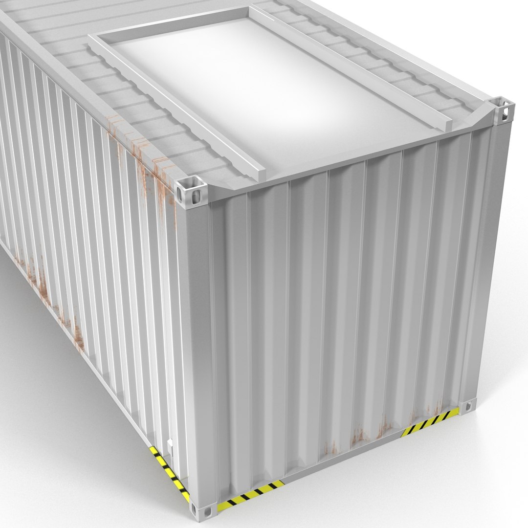 3d 40 Ft Iso Container Model