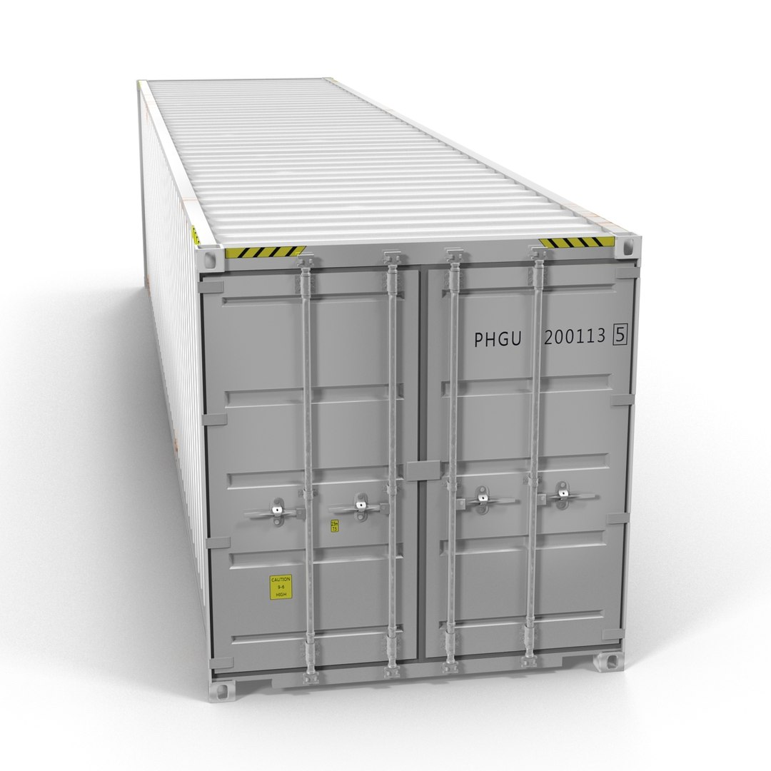 3d 40 Ft Iso Container Model