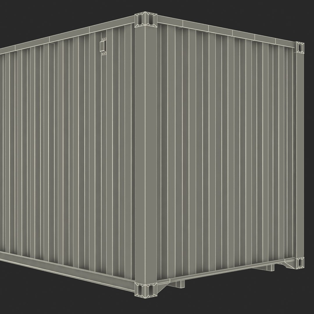 3d 40 ft iso container model