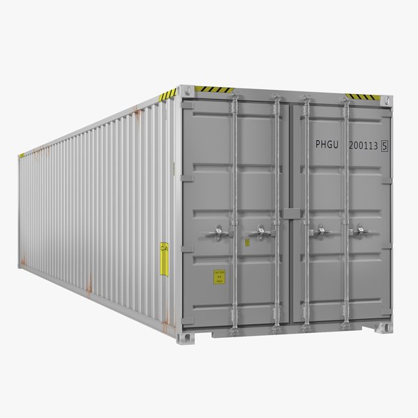 3d 40 ft iso container model