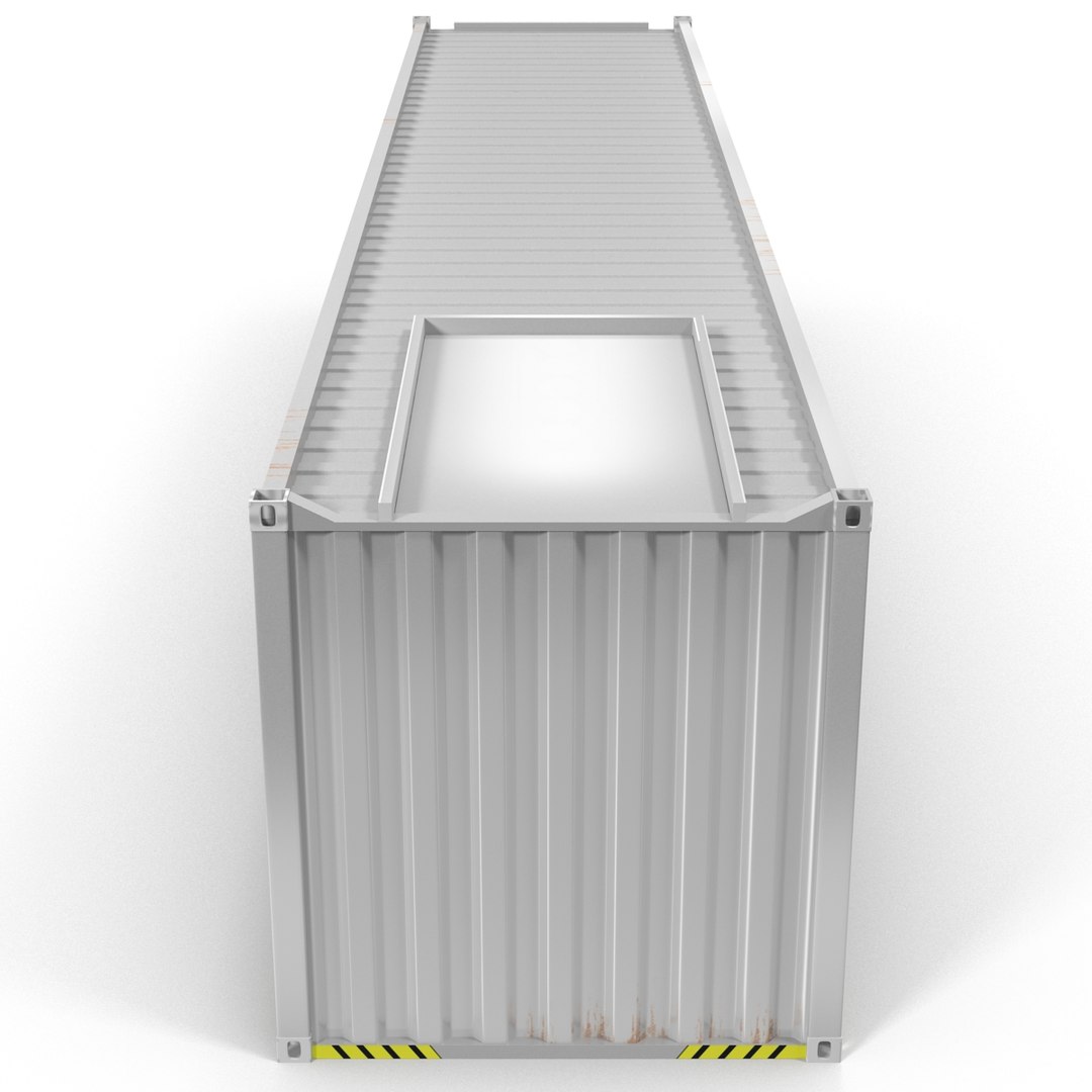 3d 40 Ft Iso Container Model