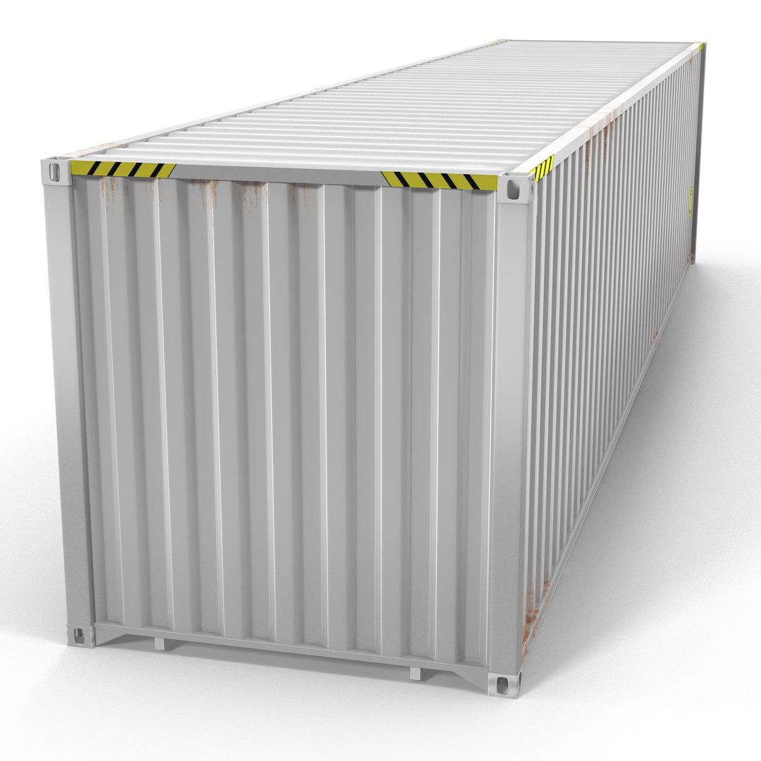 3d 40 Ft Iso Container Model
