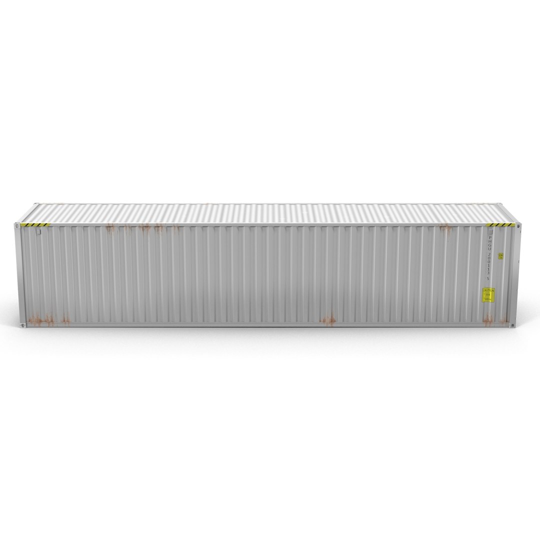3d 40 Ft Iso Container Model