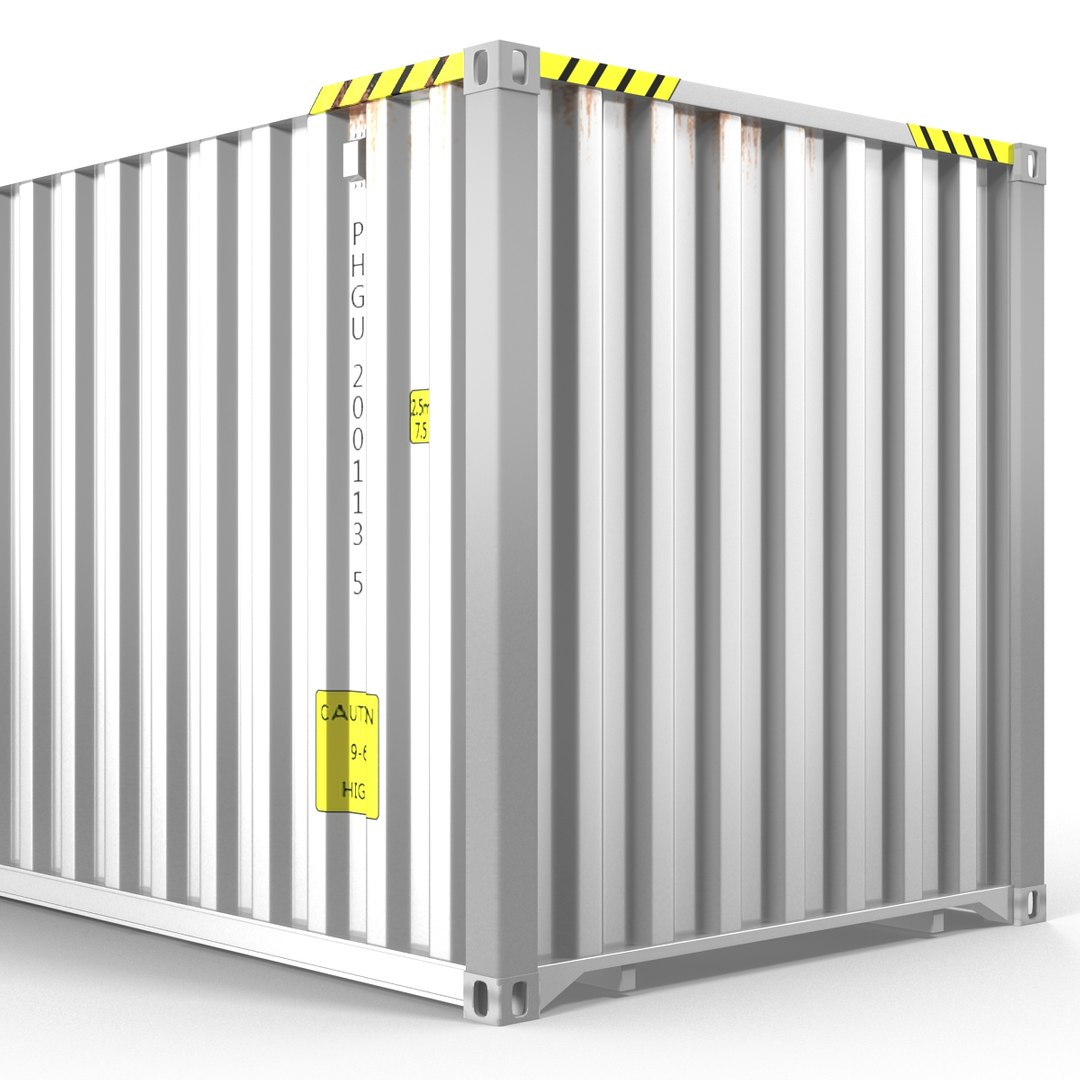 3d 40 Ft Iso Container Model