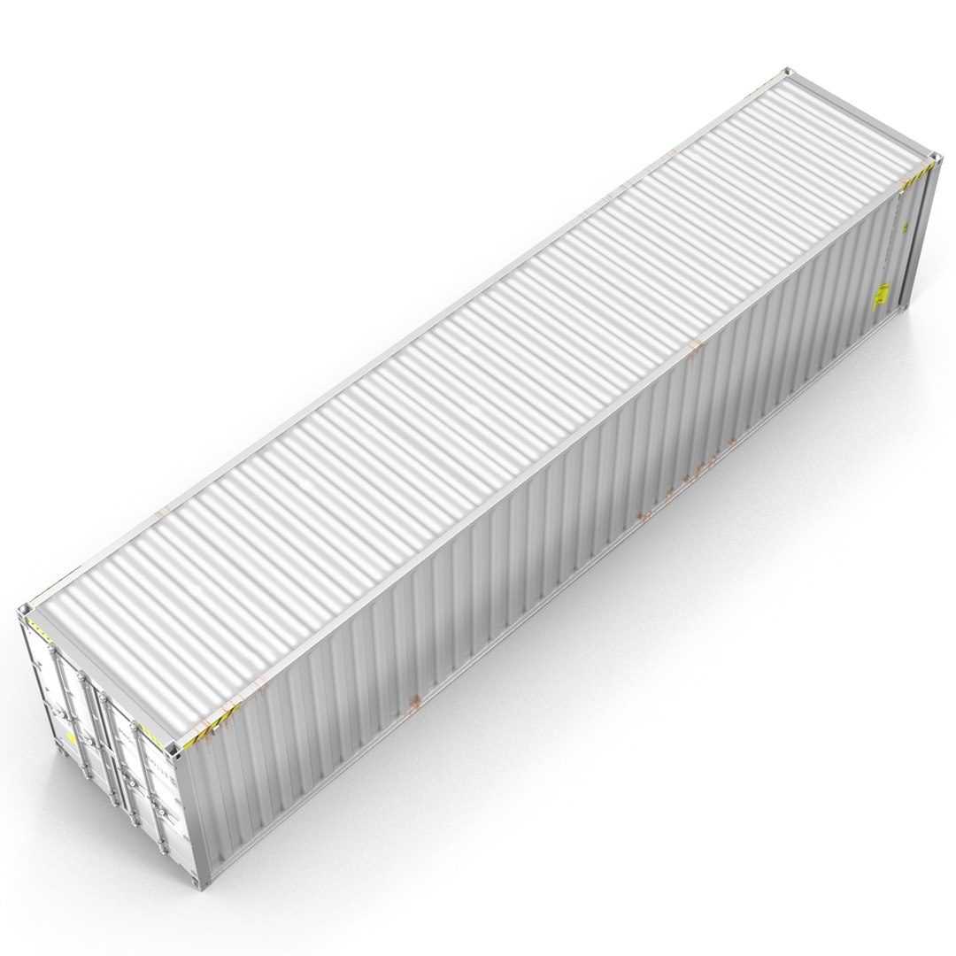 3d 40 Ft Iso Container Model