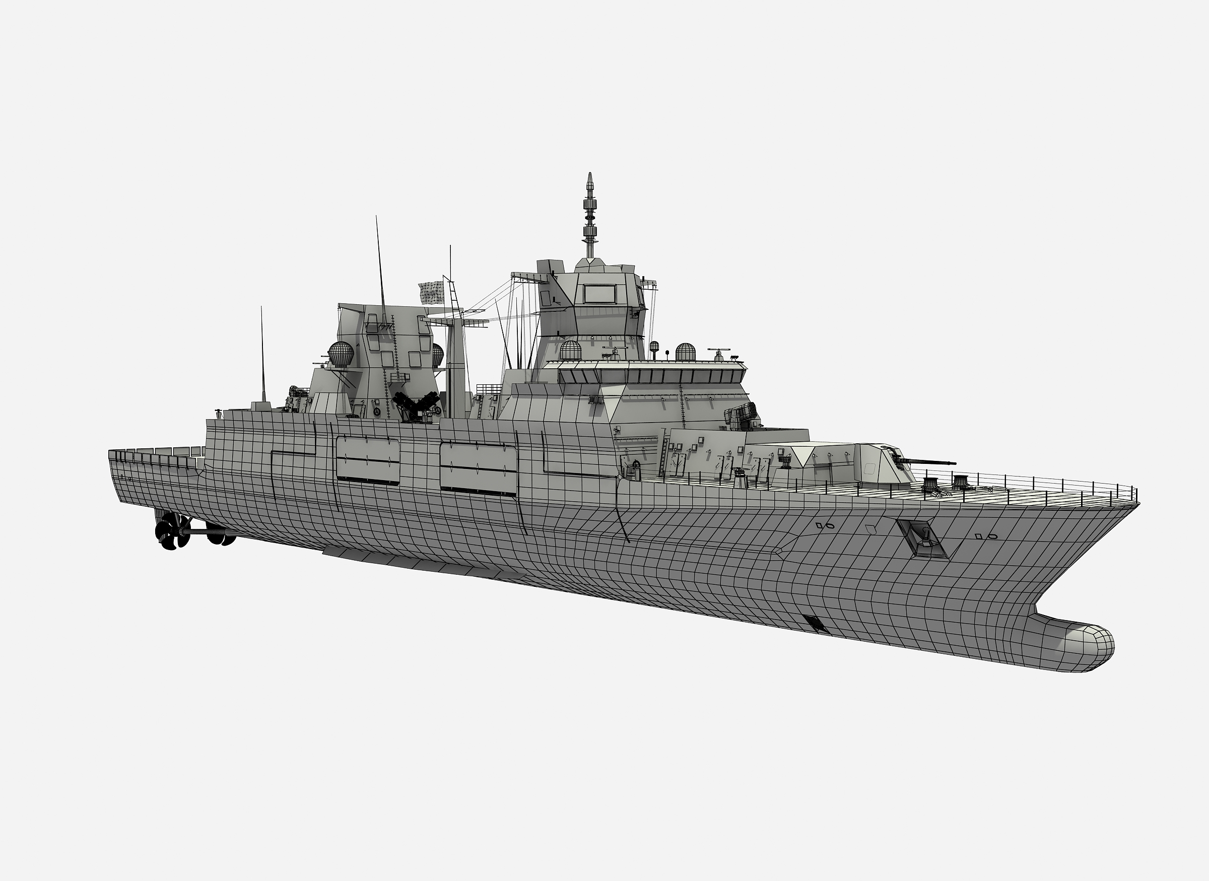 TYP 125 BADEN WÜRTTEMBERG KLASSE FREGATTE 3D-Modell - TurboSquid 1463180