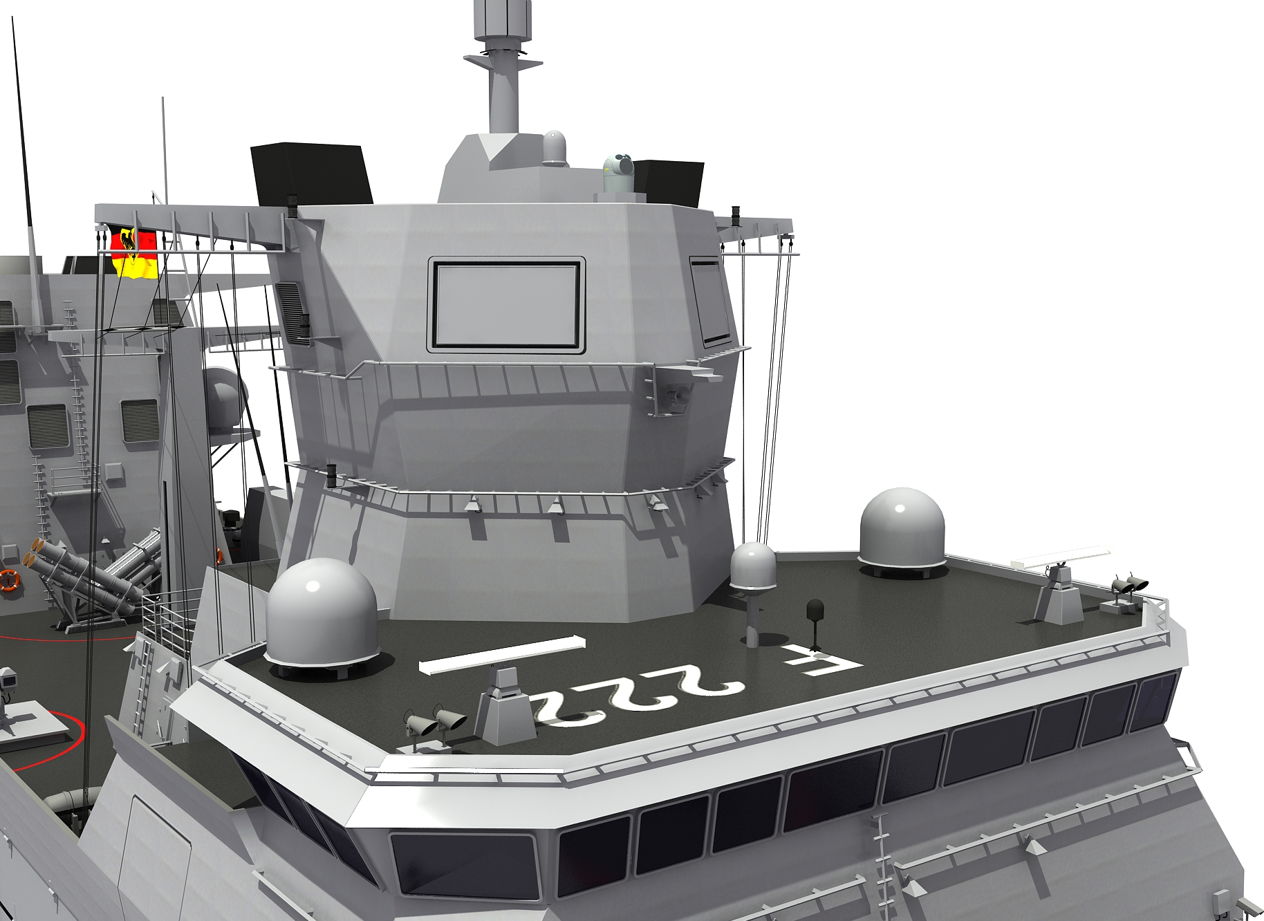 TYP 125 BADEN WÜRTTEMBERG KLASSE FREGATTE 3D-Modell - TurboSquid 1463180