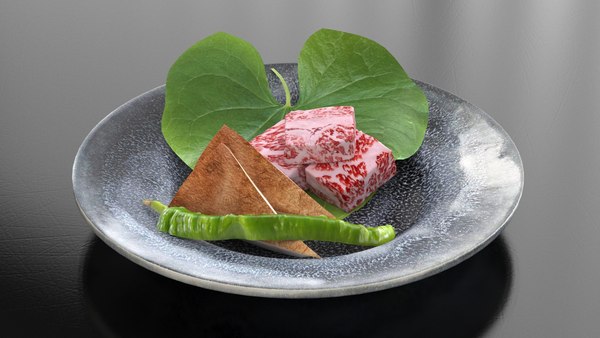 modelo 3d Carne wagyu con verduras - TurboSquid 2178672