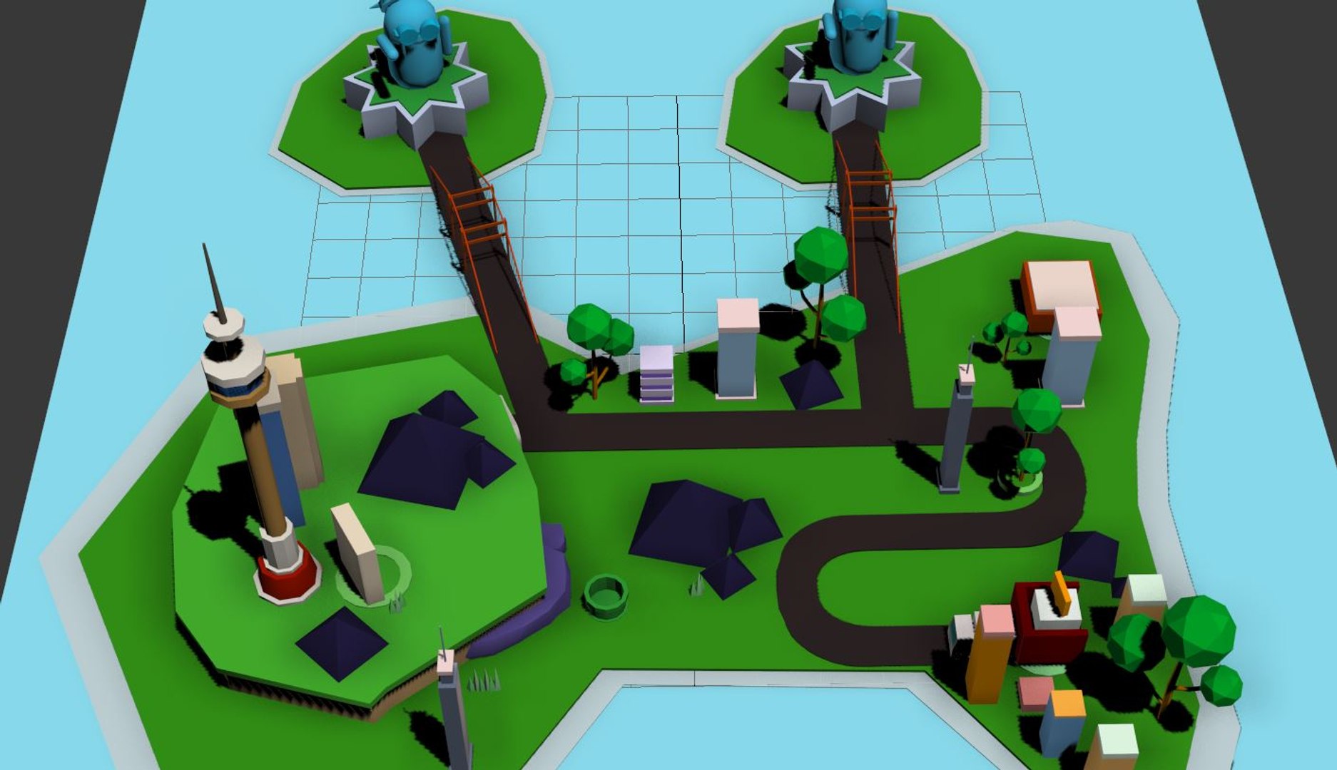 Green Environment 3D Model - TurboSquid 1197893