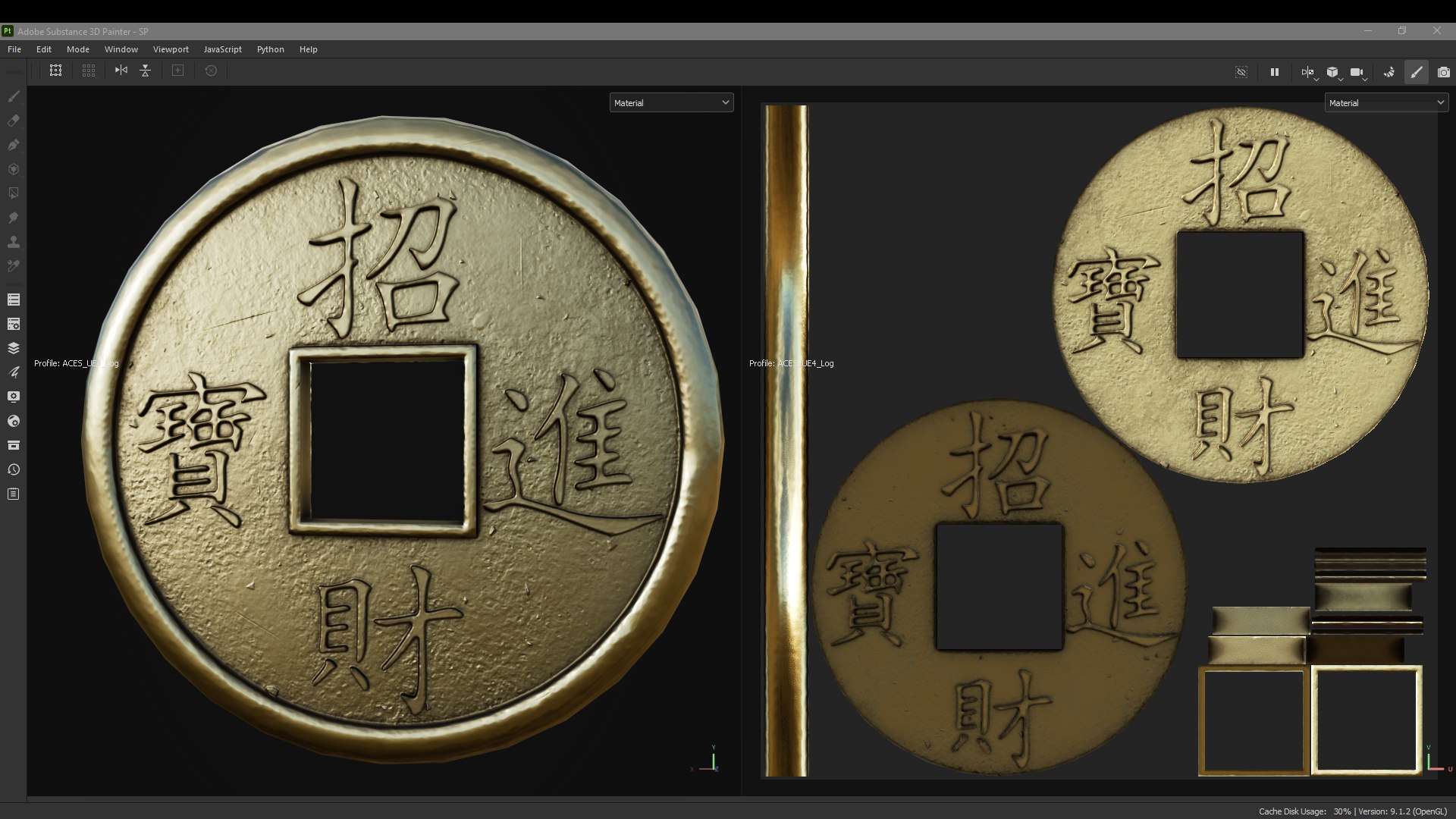 Chinese Coin 3D Model - TurboSquid 2391255