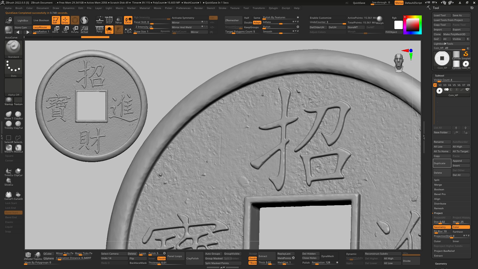 Chinese Coin 3D Model - TurboSquid 2391255