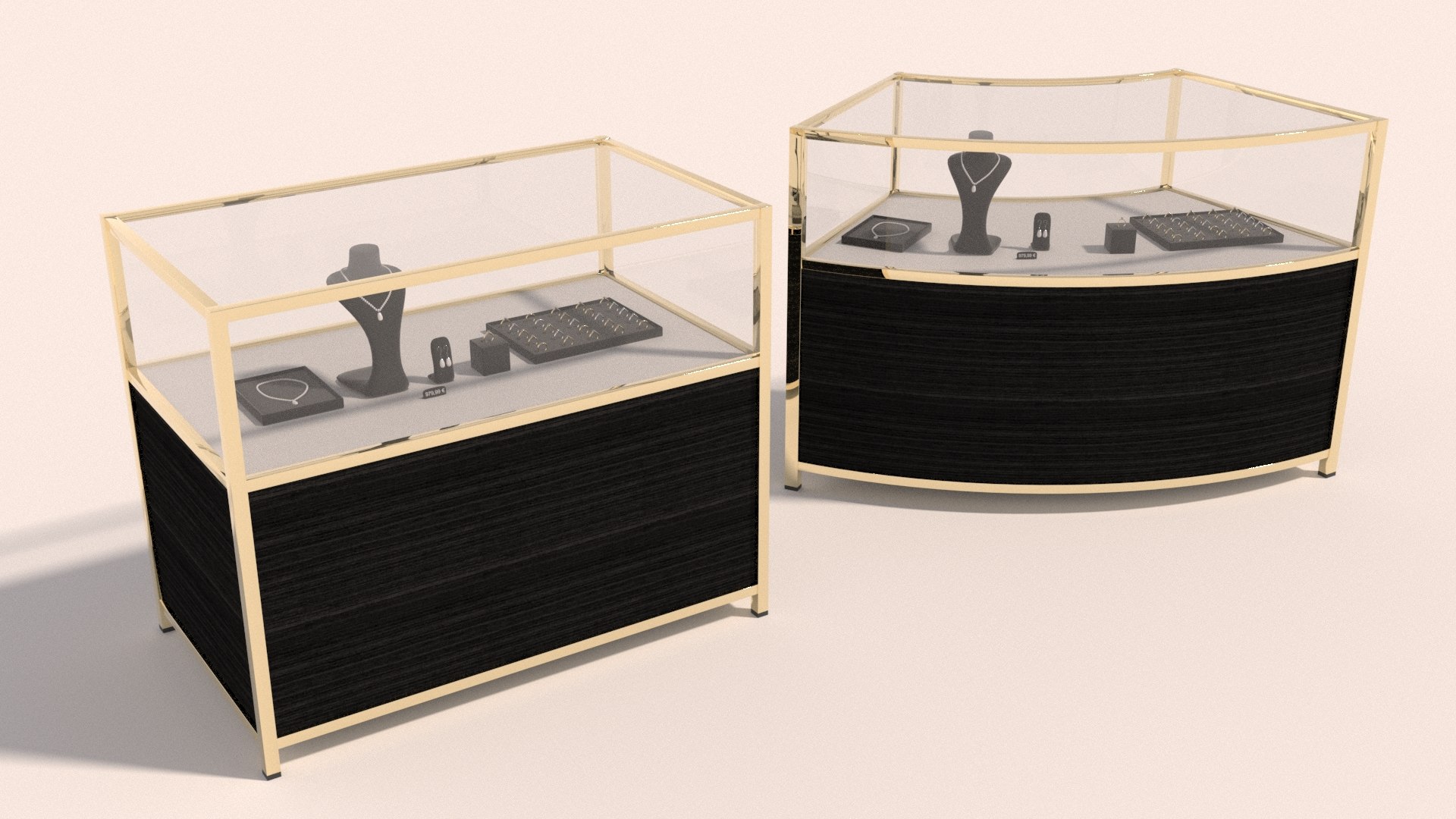 Jewelry Counters And Display Cases 3D Model - TurboSquid 2353464