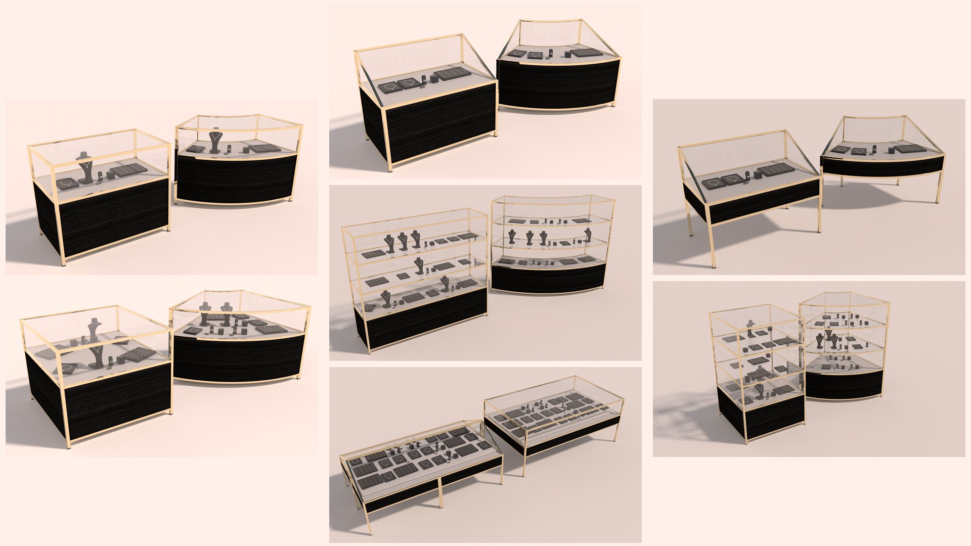 Jewelry Counters And Display Cases 3D Model - TurboSquid 2353464