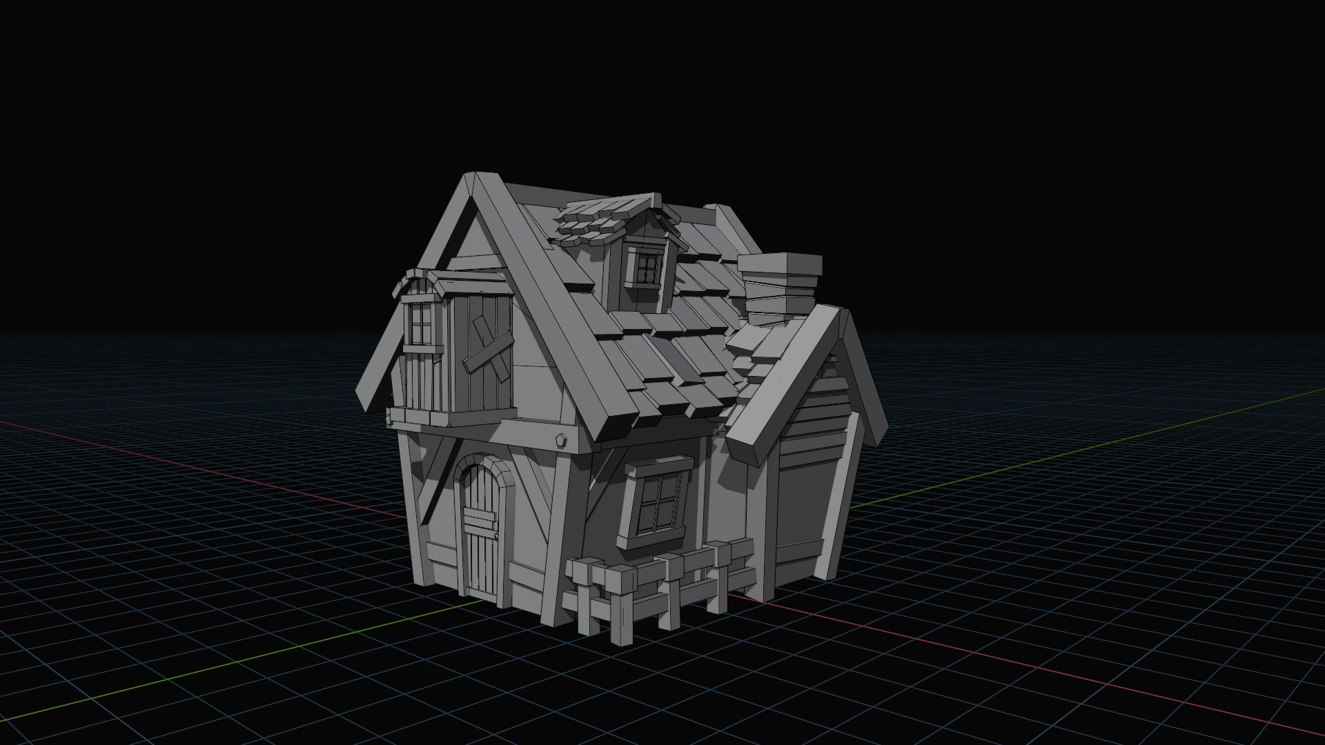 Stylized House 3D Model - TurboSquid 2395232