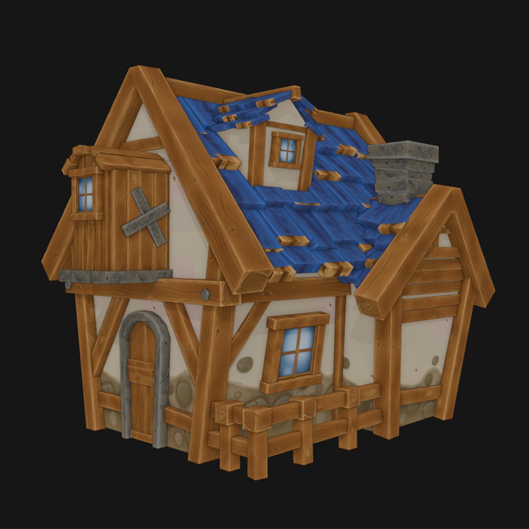 Stylized House 3D Model - TurboSquid 2395232