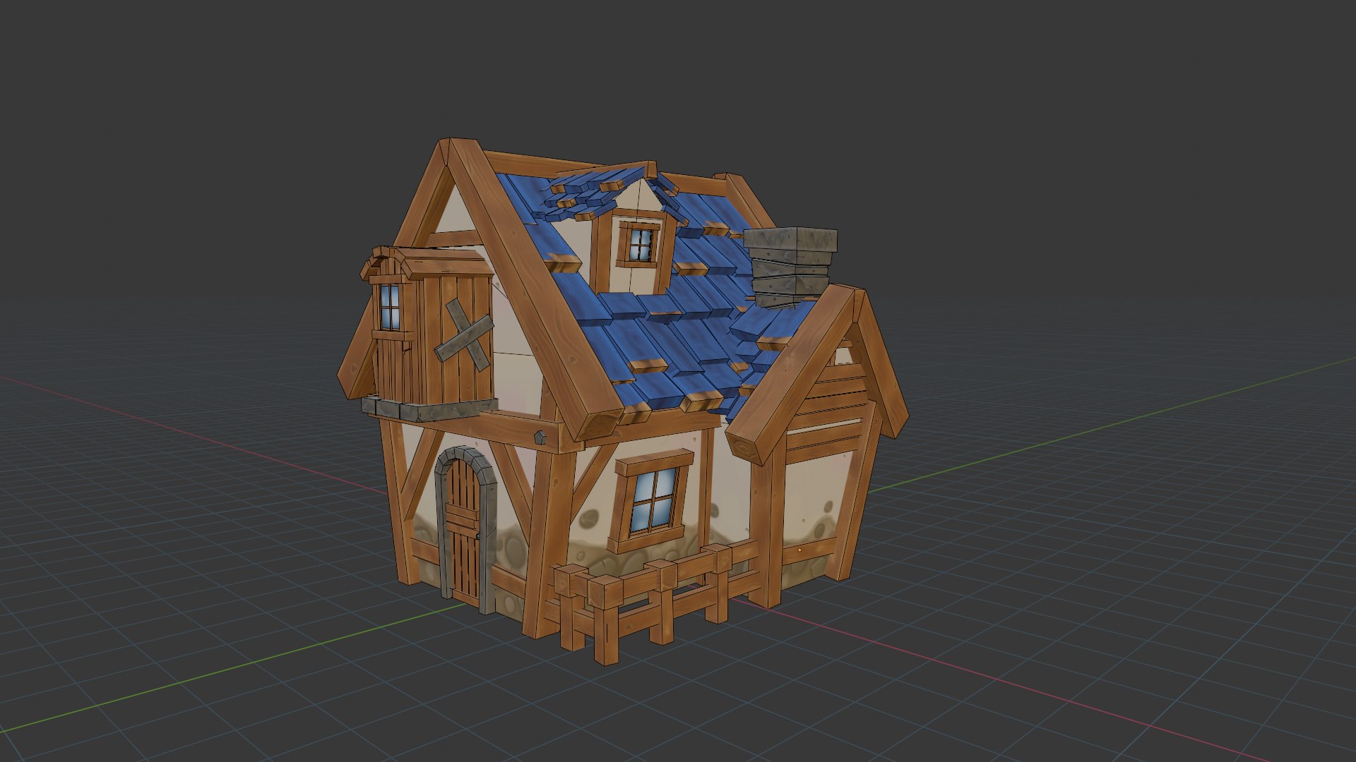 Stylized House 3D Model - TurboSquid 2395232