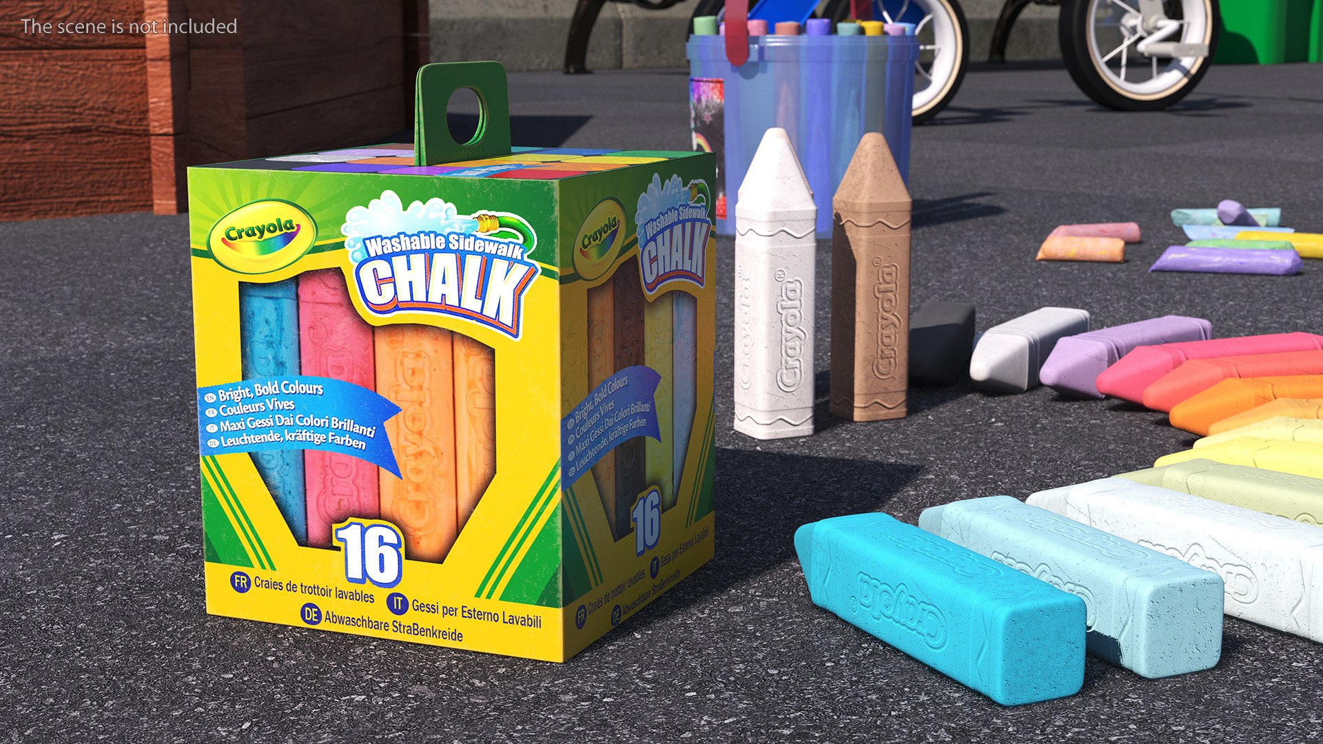 Sidewalk Chalk Box Crayola 3D Model - TurboSquid 2155082