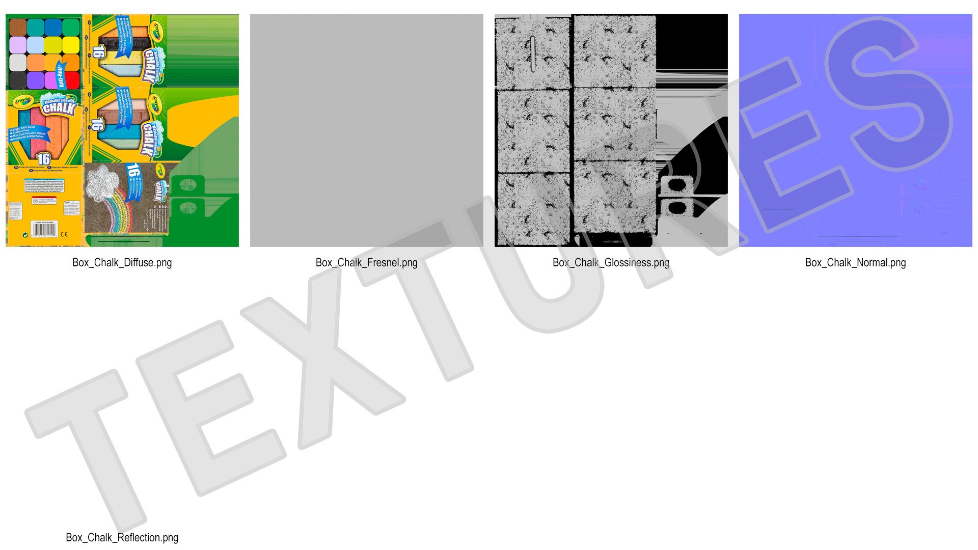 Sidewalk Chalk Box Crayola 3D Model - TurboSquid 2155082