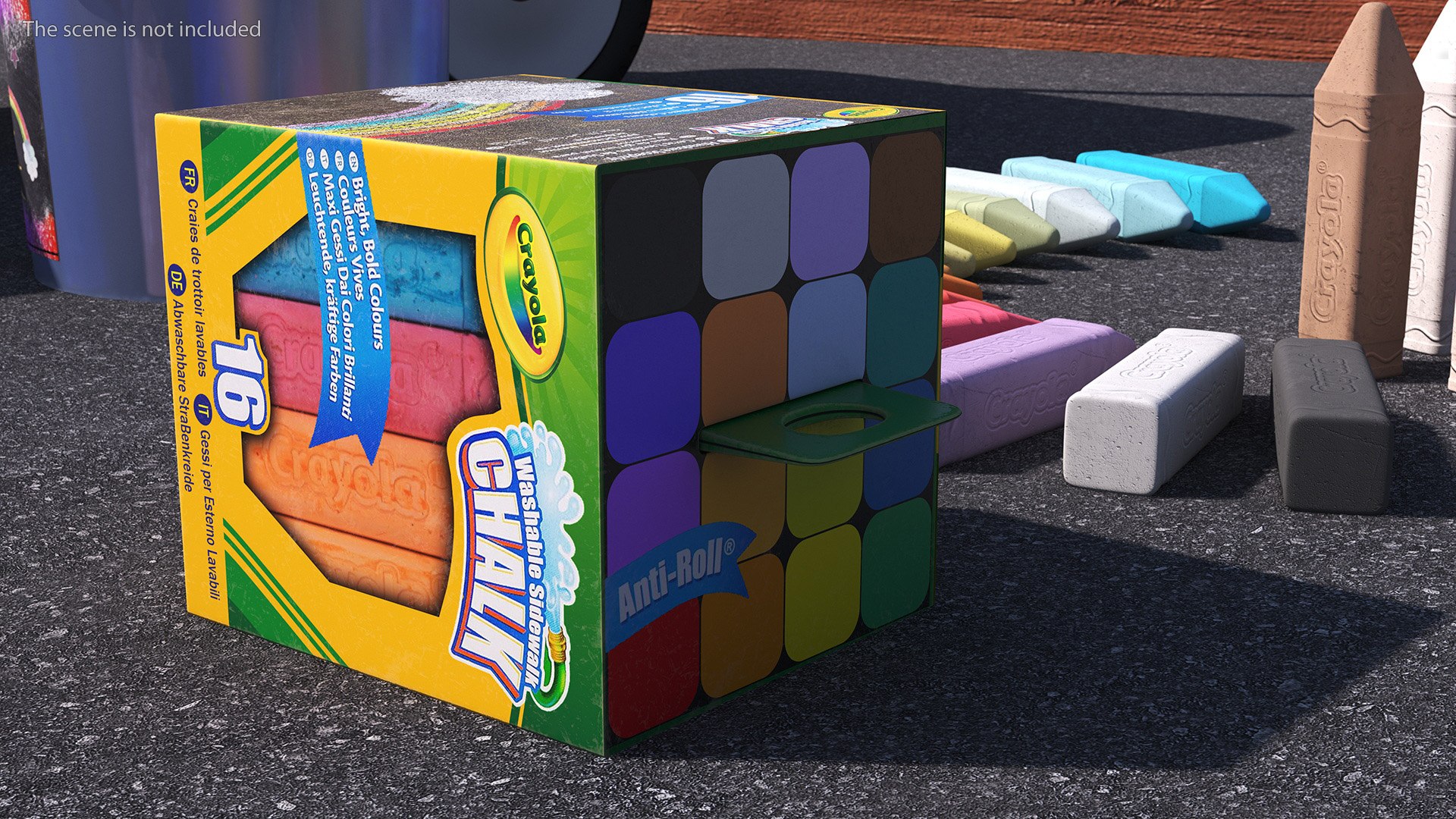 Sidewalk Chalk Box Crayola 3D Model - TurboSquid 2155082