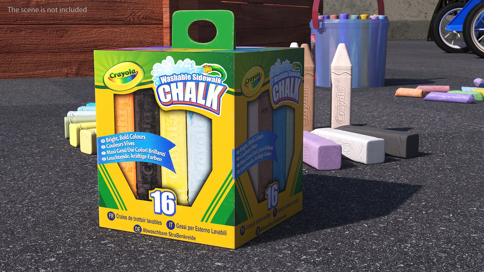 Sidewalk Chalk Box Crayola 3D Model - TurboSquid 2155082