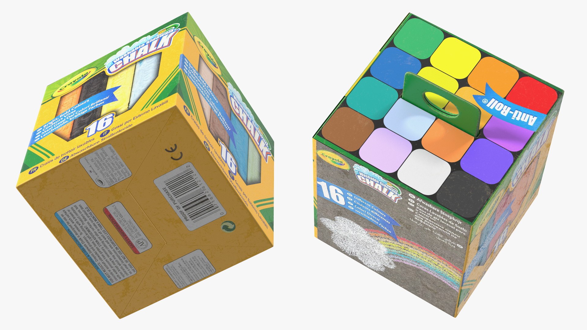 Sidewalk Chalk Box Crayola 3D Model - TurboSquid 2155082