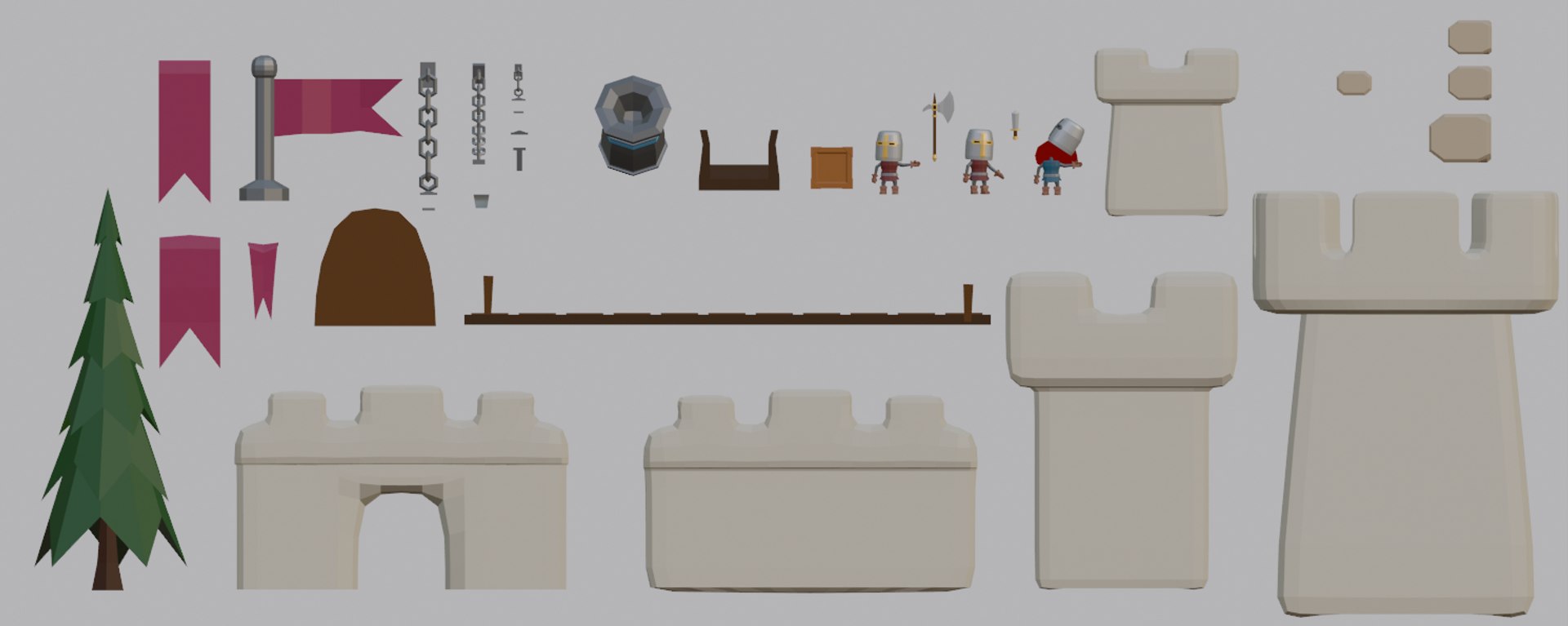 3D Low Poly Castle Model - TurboSquid 2223127