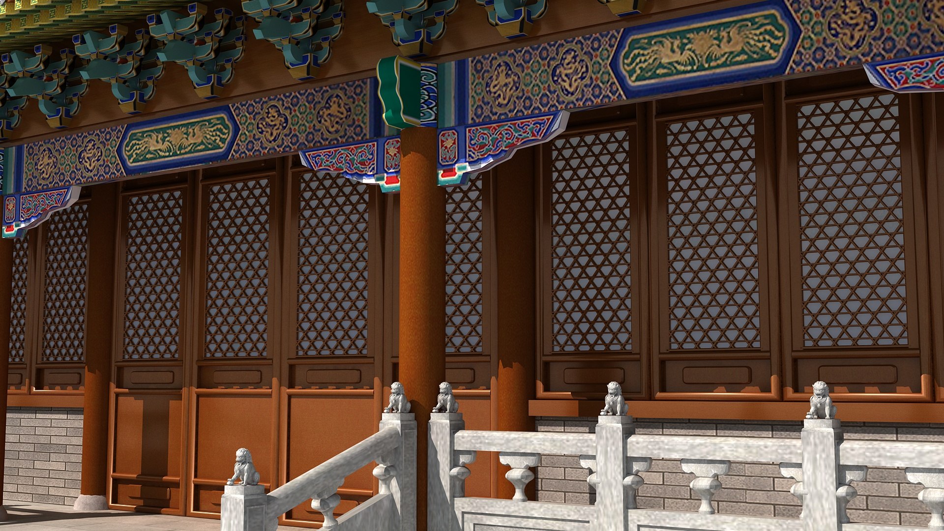 Ancient Hall 3D Model - TurboSquid 1671517