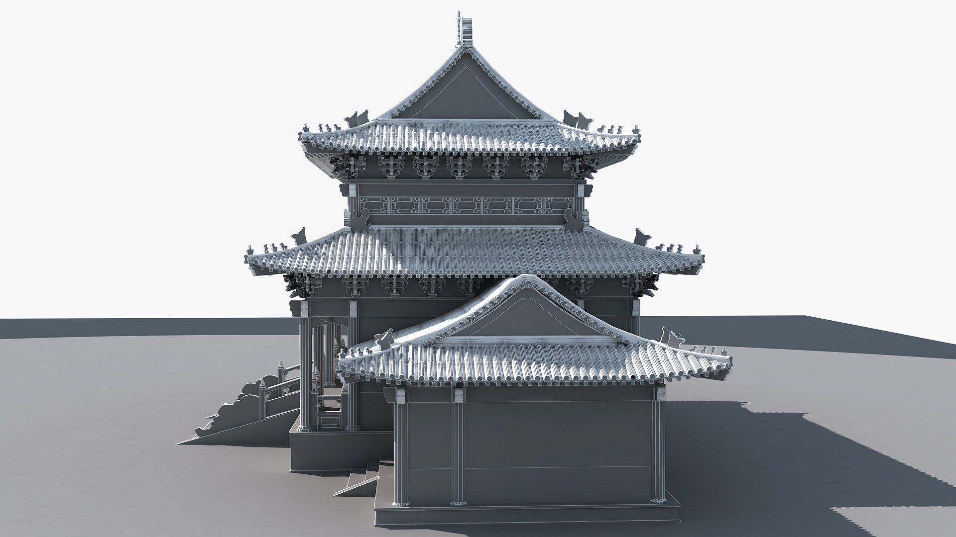 Ancient Hall 3D Model - TurboSquid 1671517