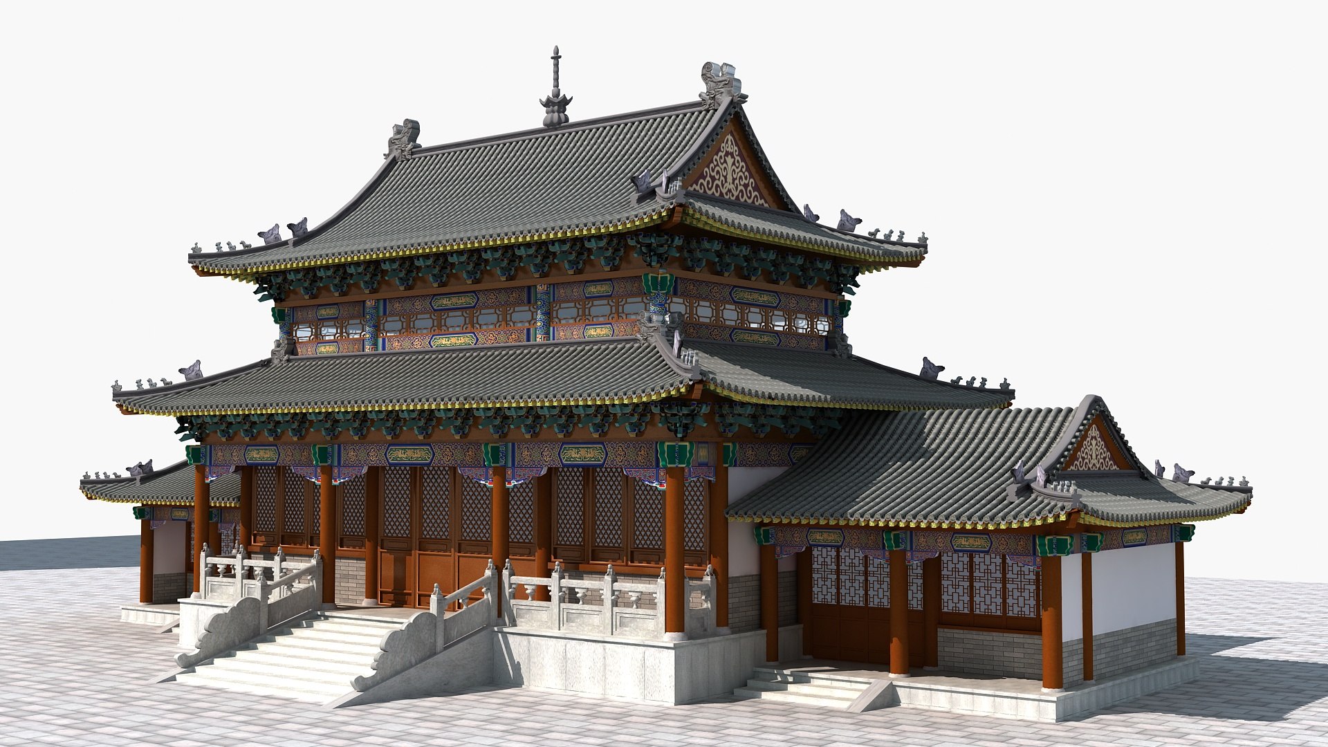 Ancient Hall 3D Model - TurboSquid 1671517