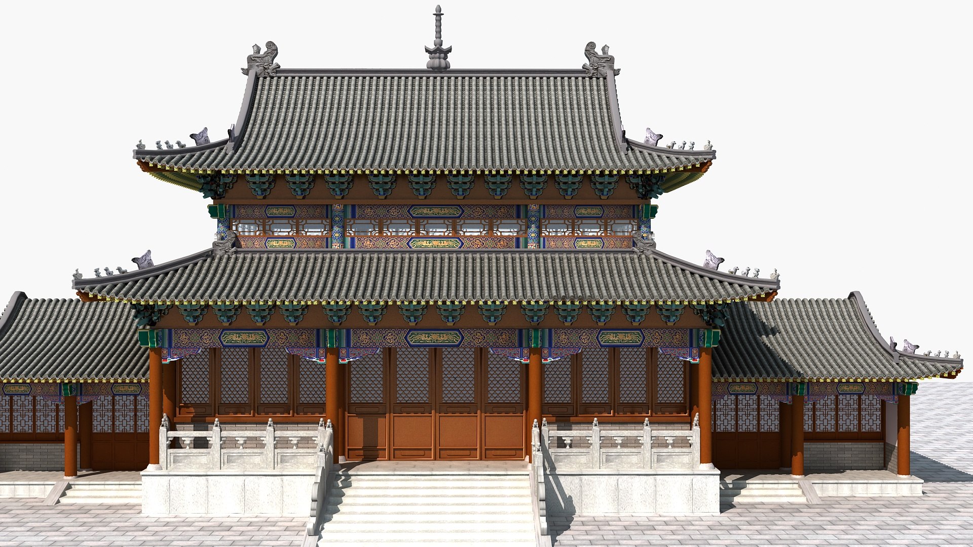 Ancient Hall 3D Model - TurboSquid 1671517