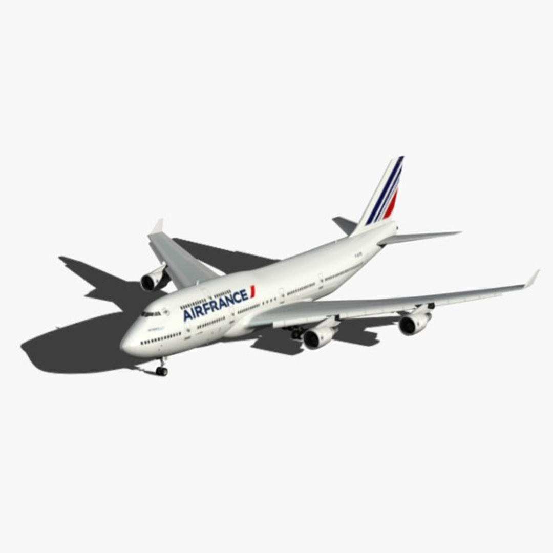 Boeing 747-400 Air France 3d Blend