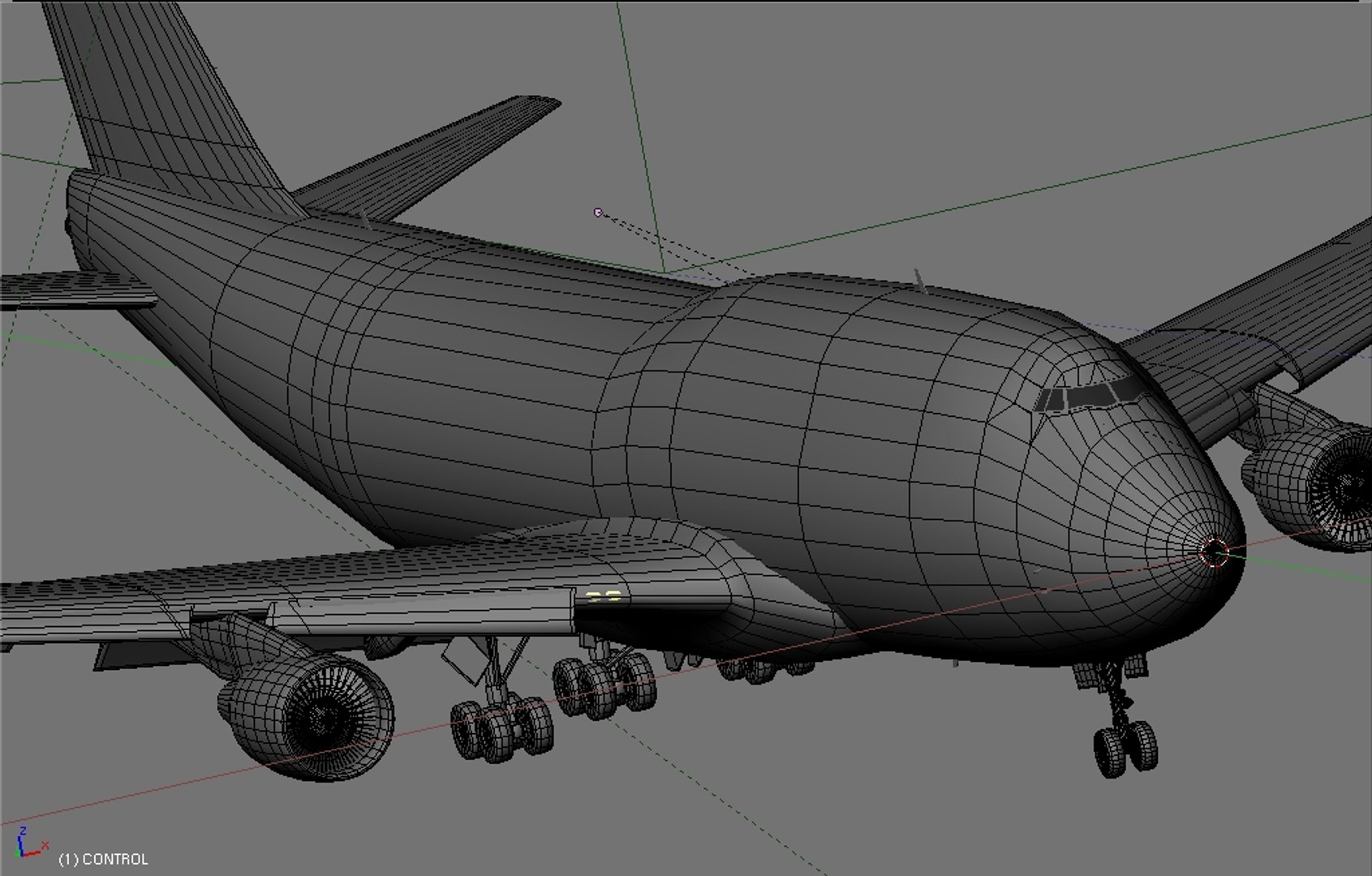 Boeing 747-400 Air France 3d Blend