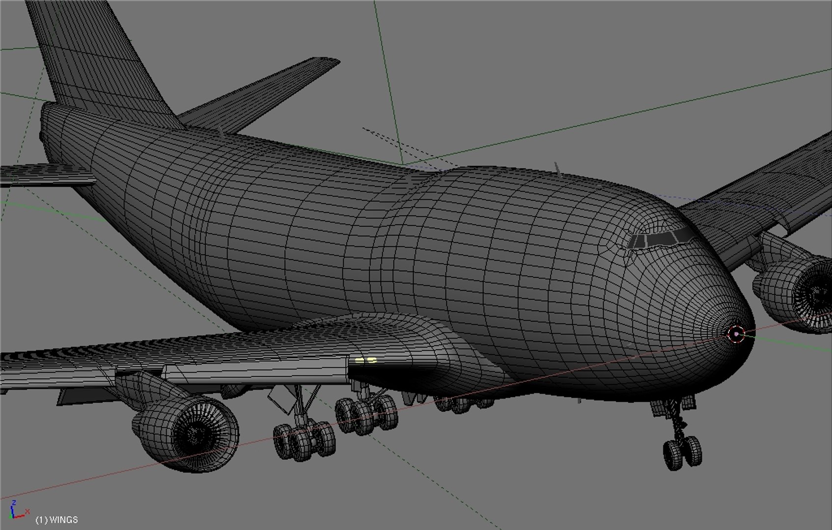 Boeing 747-400 Air France 3d Blend