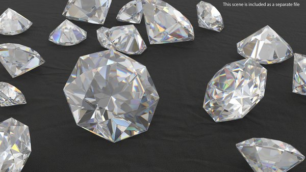 Single Cut Diamond 3D model - TurboSquid 1836108