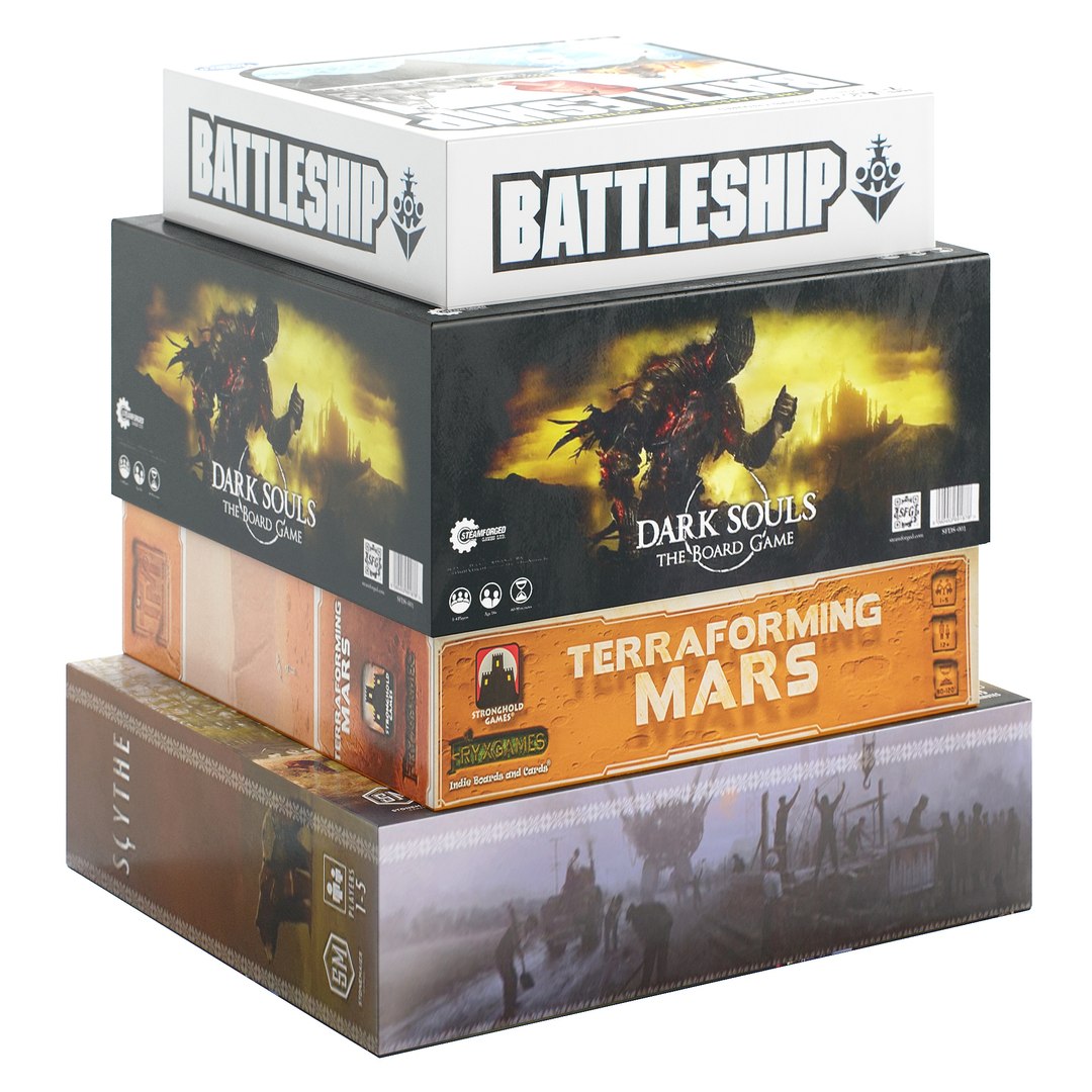 3D Board Games Pack 4 Model - TurboSquid 1983910