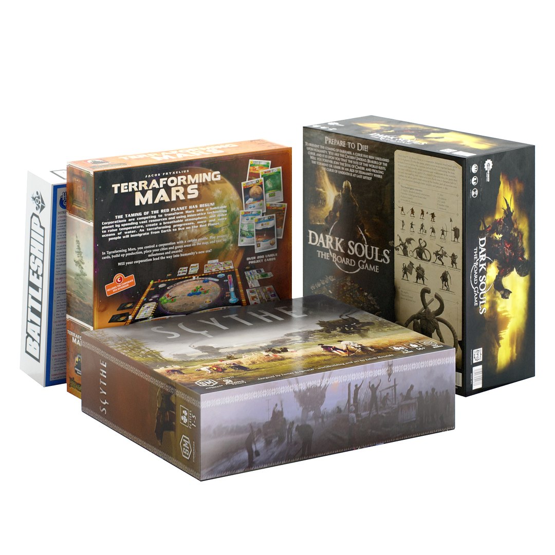 3D Board Games Pack 4 Model - TurboSquid 1983910