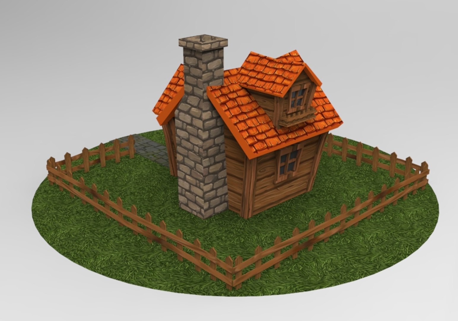 Cartoon House - Ready Model - TurboSquid 1309910