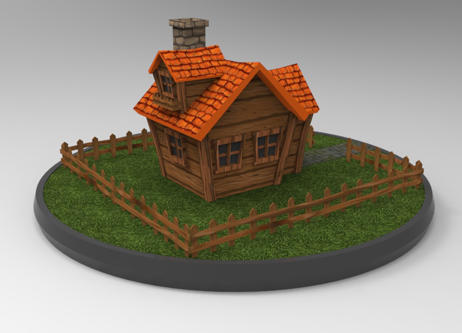 Cartoon House - Ready Model - TurboSquid 1309910