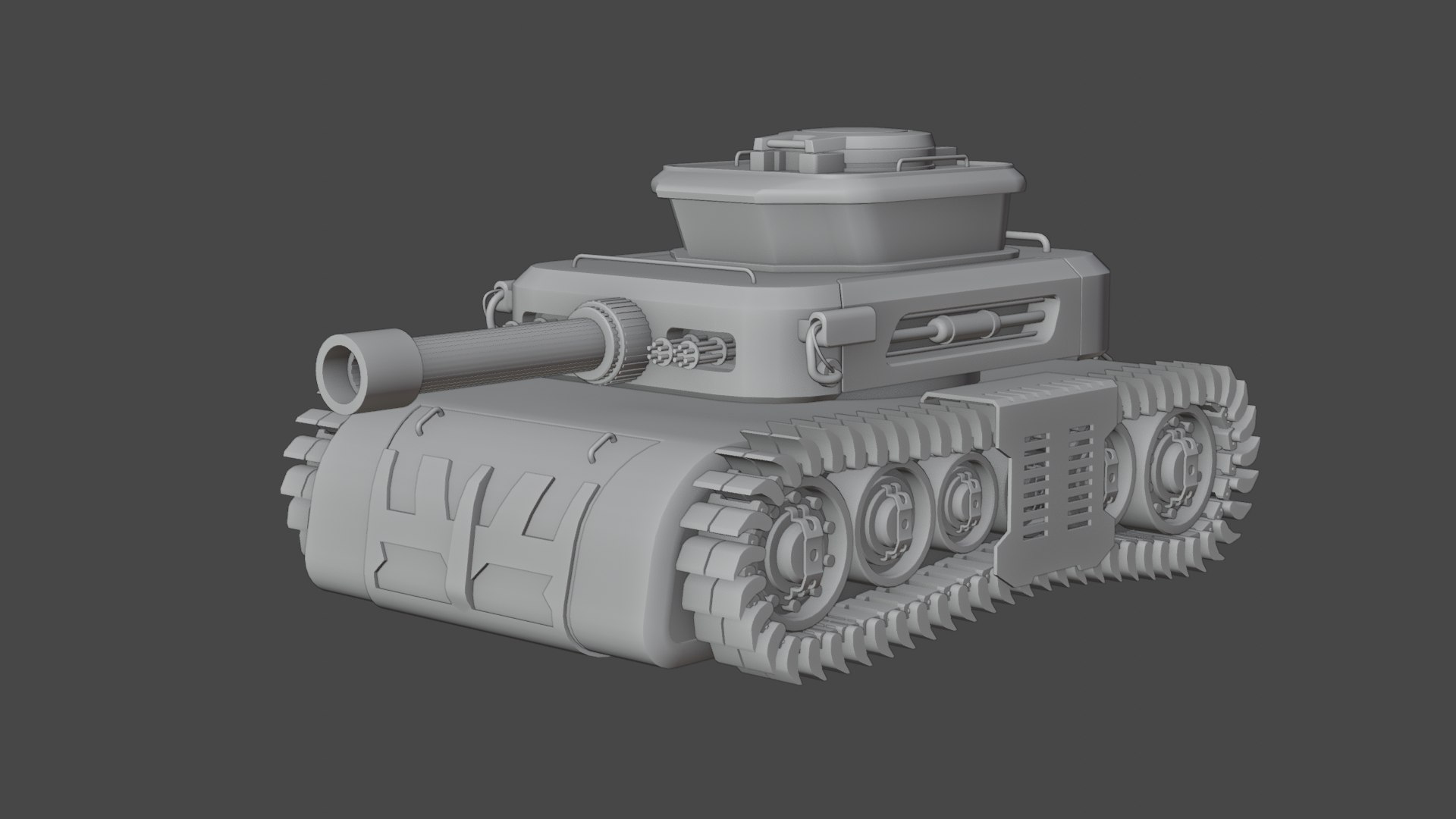 3D Low Poly Military Tank Game Asset Model With PBR Texture Model ...