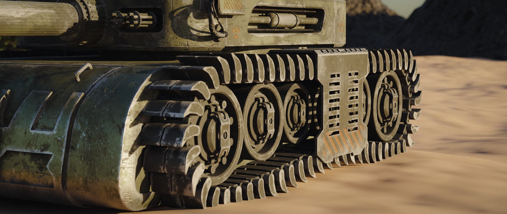 3D Low Poly Military Tank Game Asset Model With PBR Texture Model ...