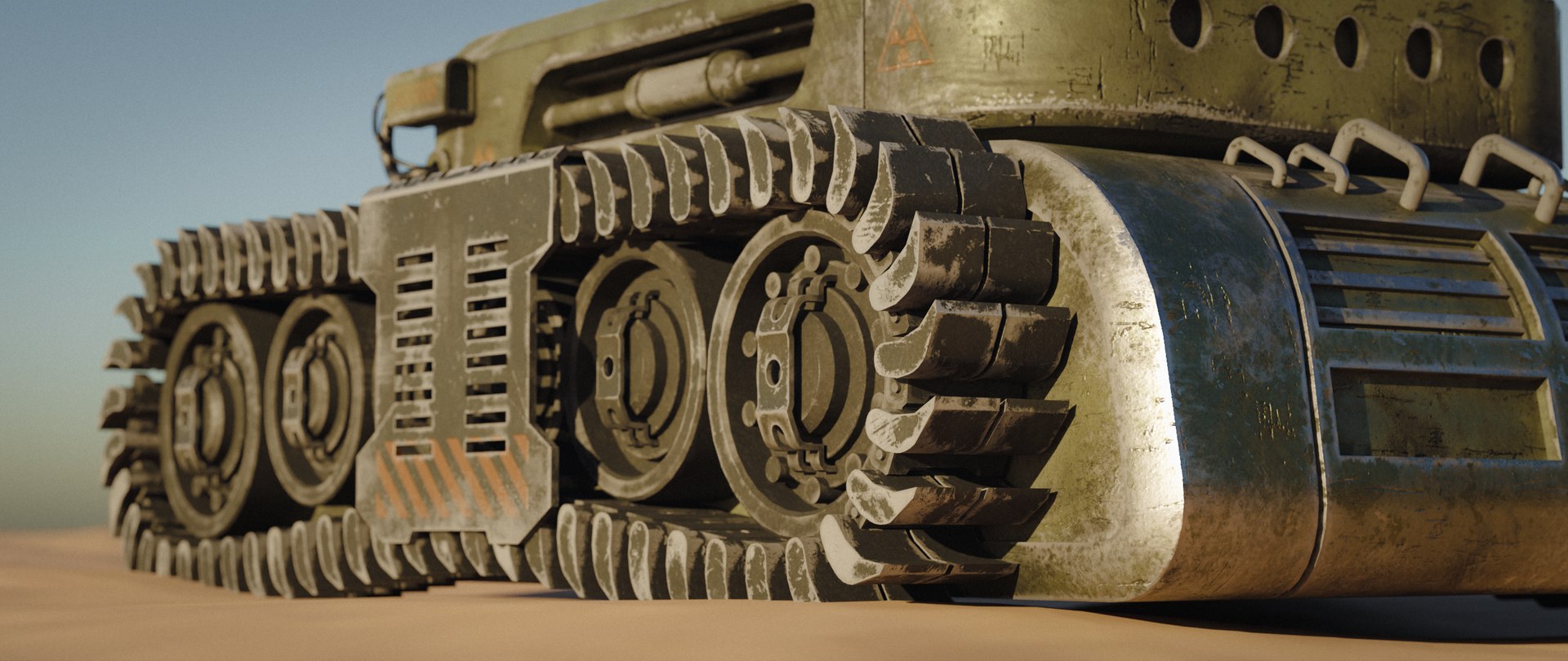 3D Low Poly Military Tank Game Asset Model With PBR Texture Model ...