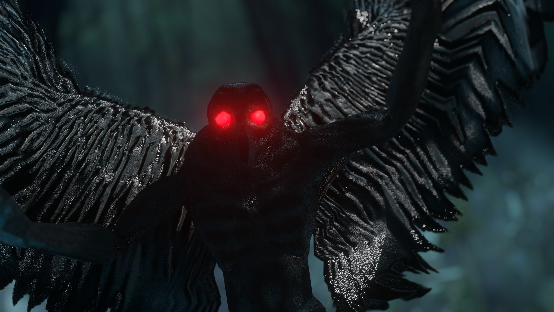 3D Mothman Monster Model - TurboSquid 1869644