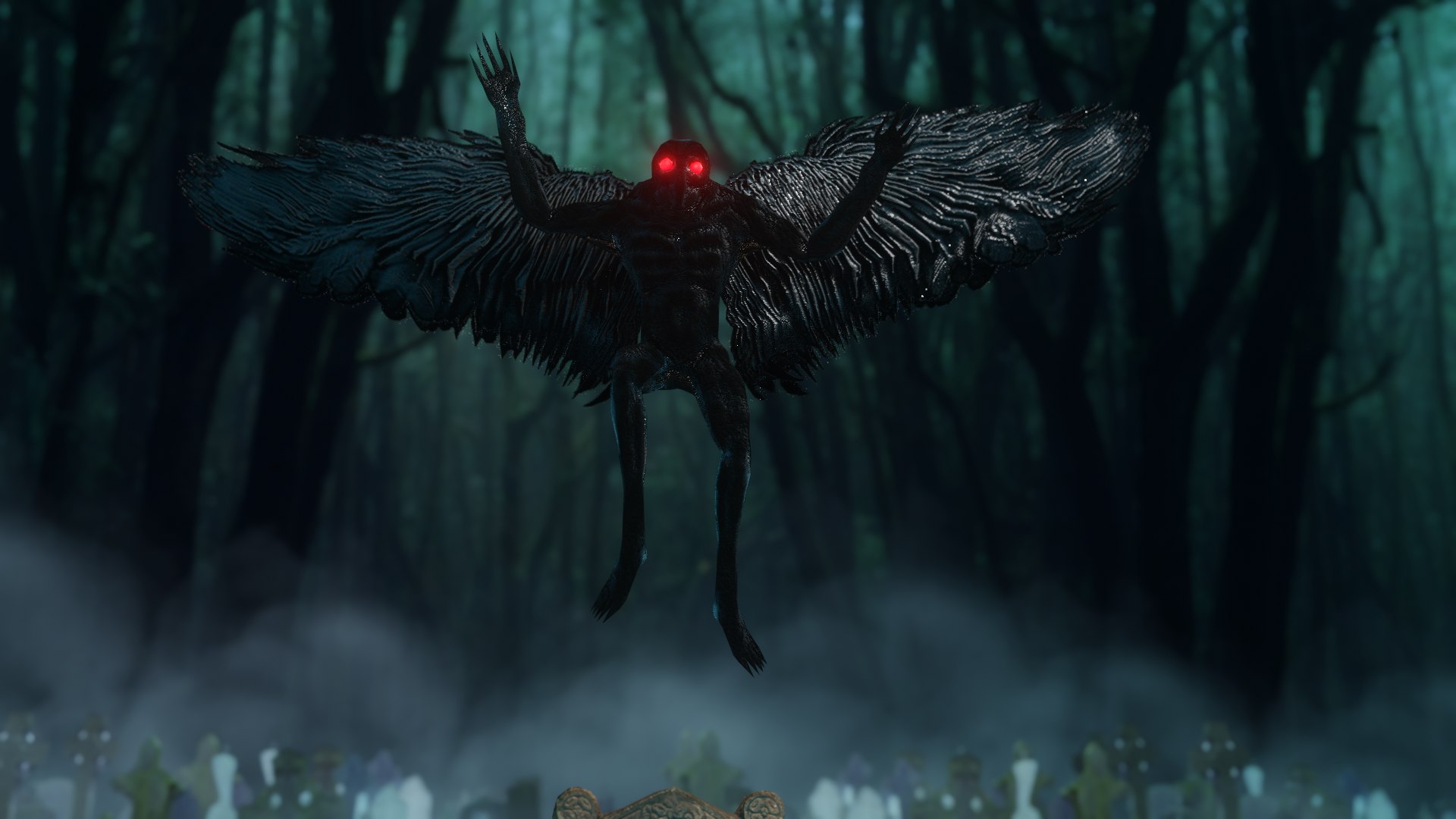 3D Mothman Monster Model - TurboSquid 1869644