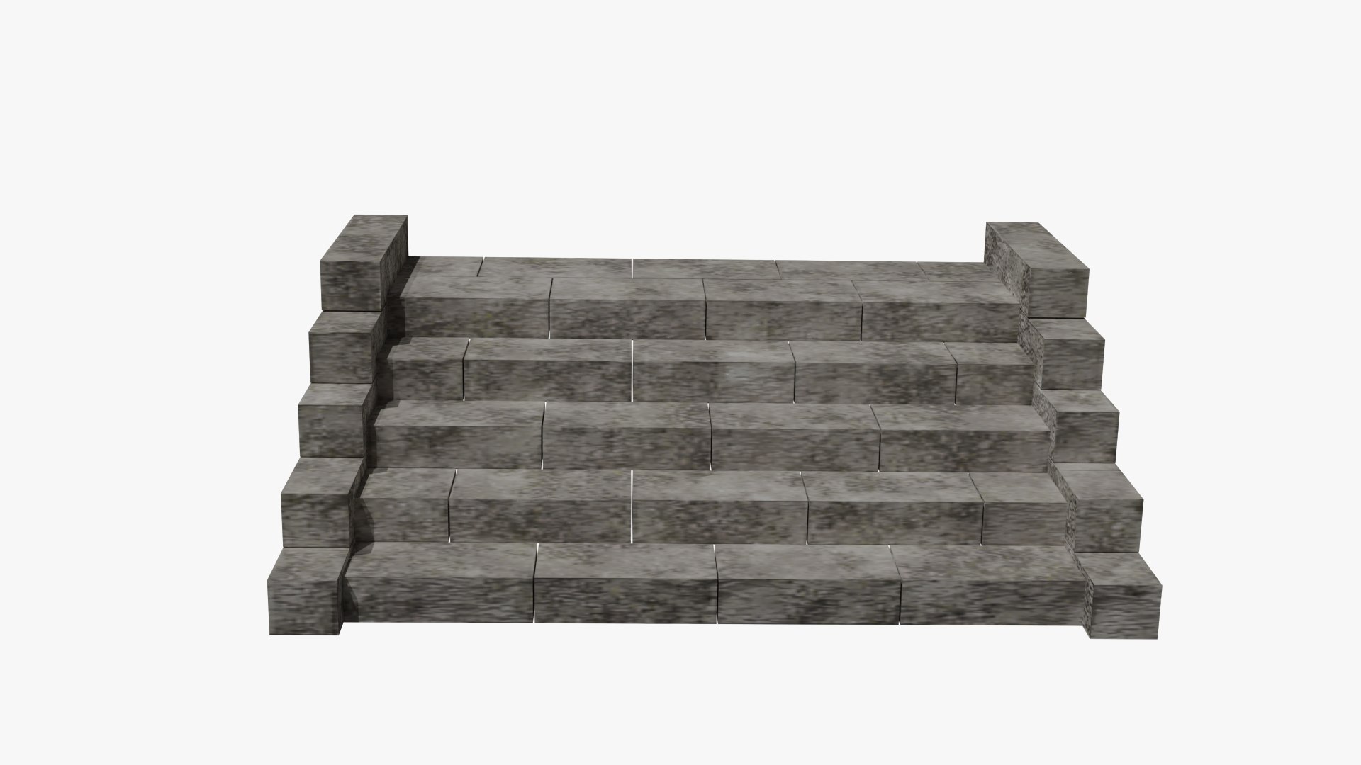 Rock Stairs 3D Model - TurboSquid 1817594