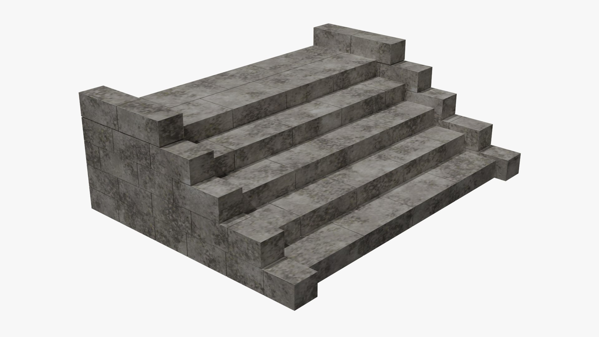 Rock Stairs 3D Model - TurboSquid 1817594