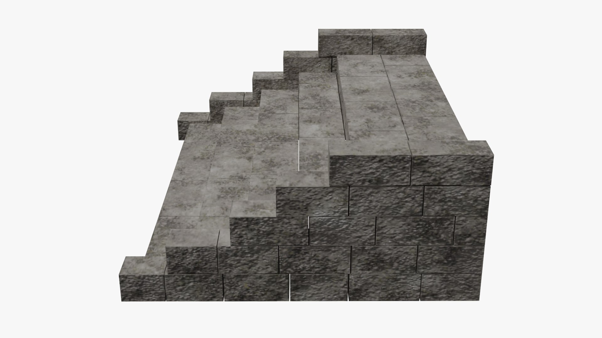 Rock Stairs 3D Model - TurboSquid 1817594