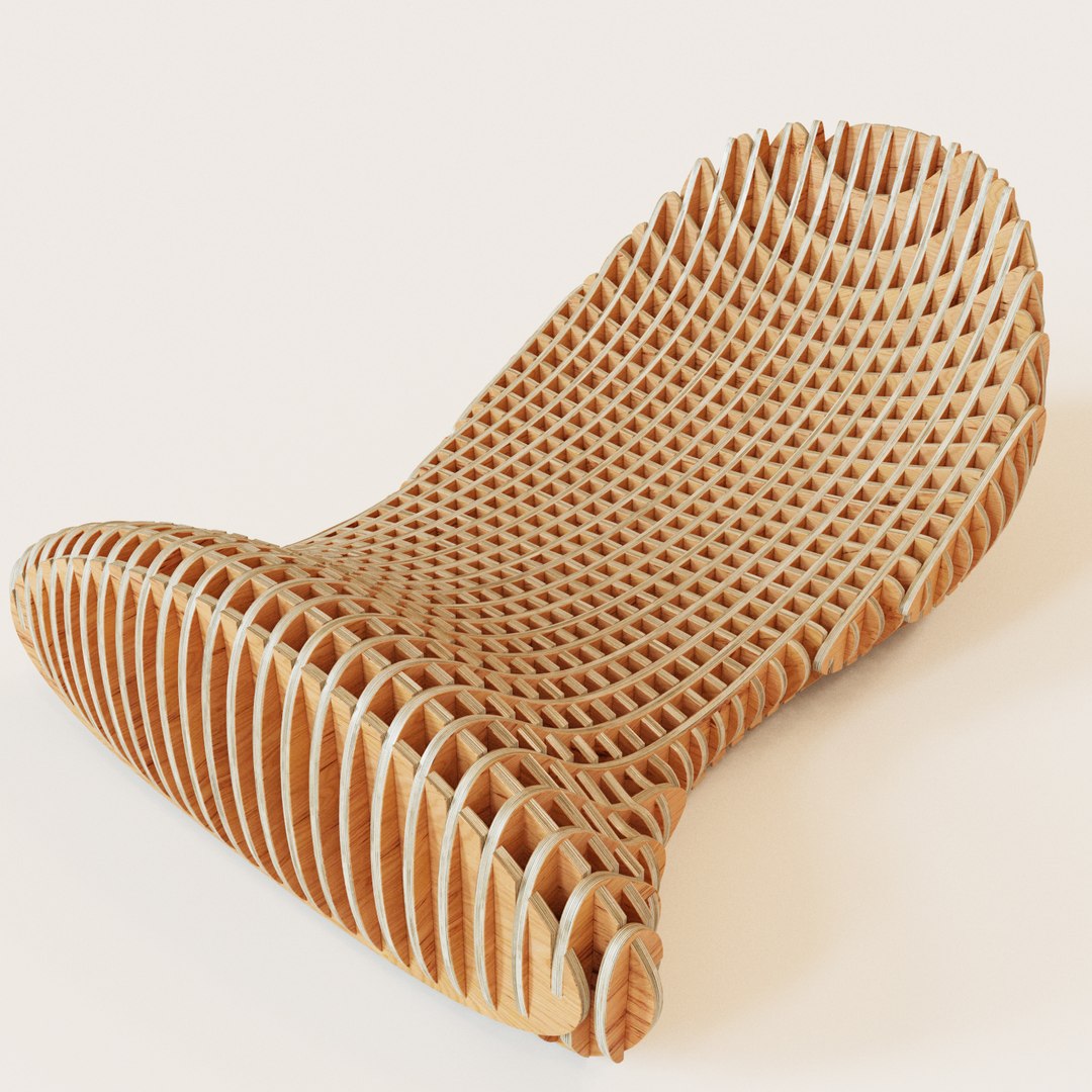 parametric bench 3d max