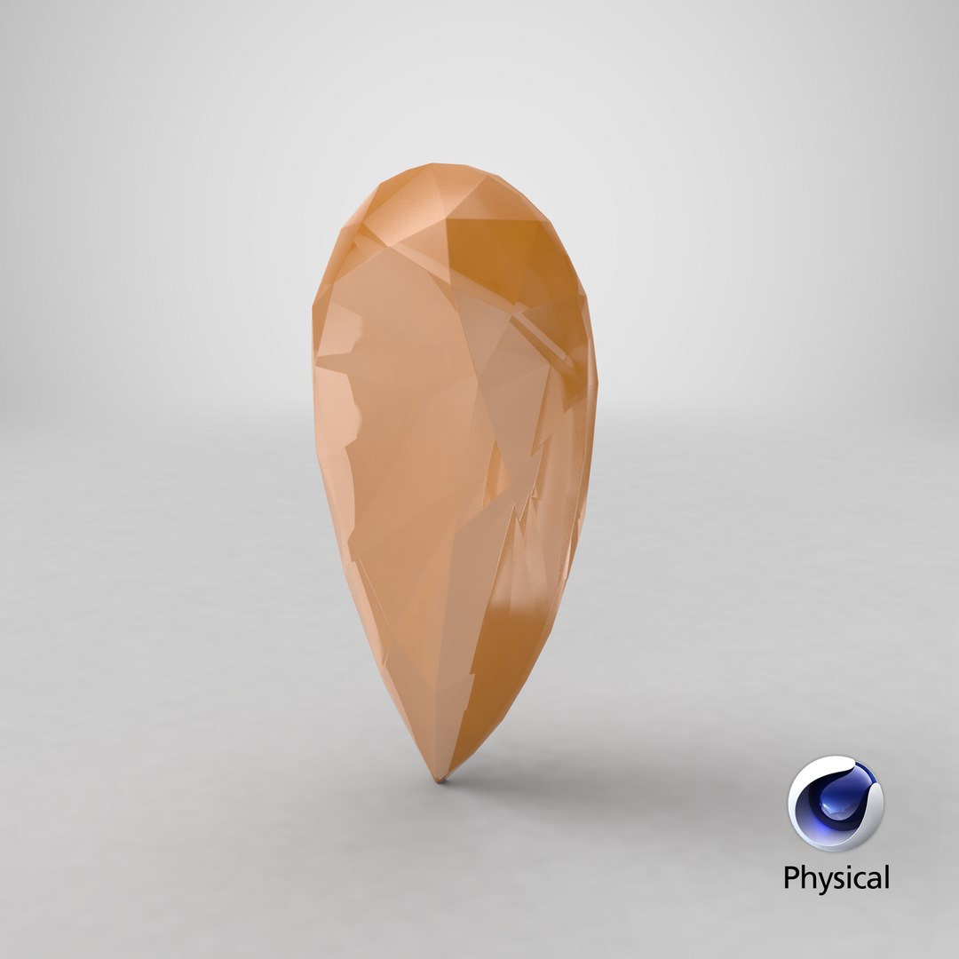 Pear Cut Amber 3D - TurboSquid 1867611