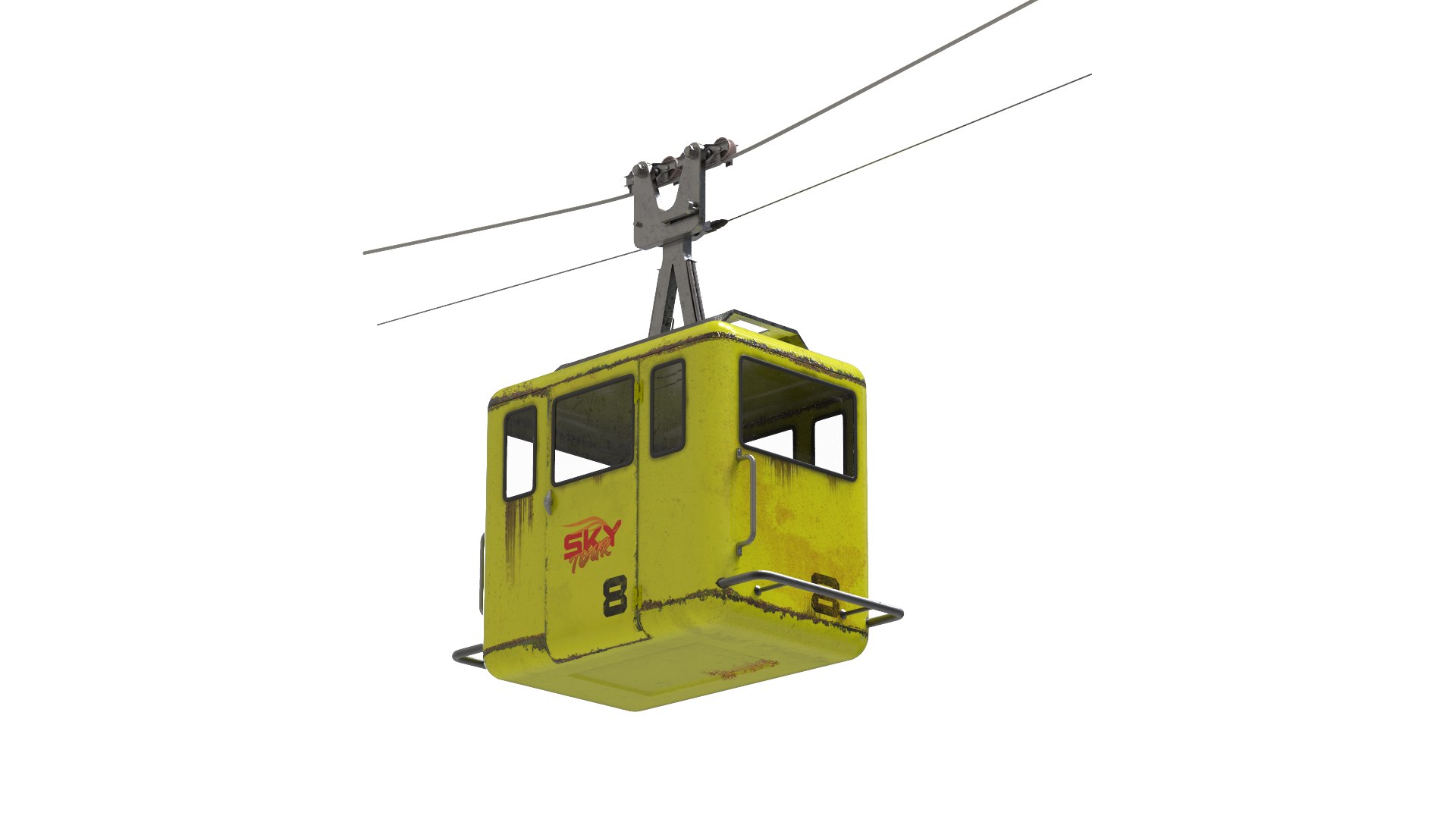 Ropeway Cabin 3D - TurboSquid 1515497